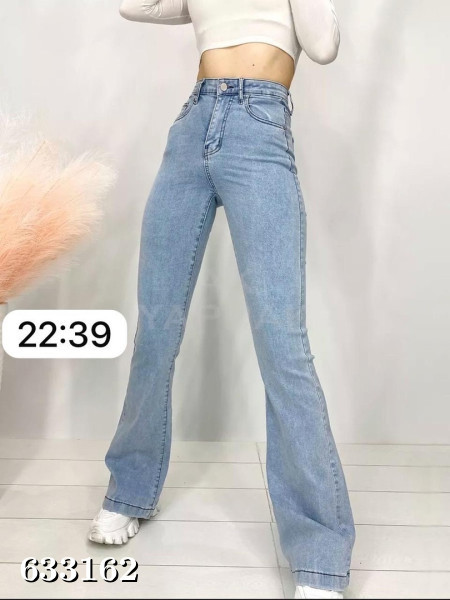 Джинсы клёш женские купить в Садовод интернет магазин Артикул Джинсы клёш женские 633162